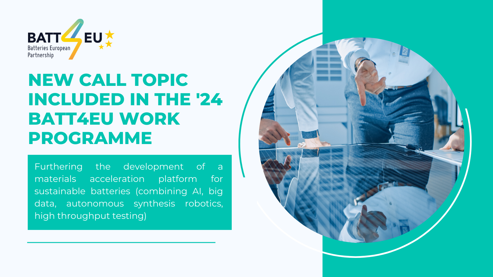 CHANGES TO THE BATT4EU WORK PROGRAMME ’24 – BEPA